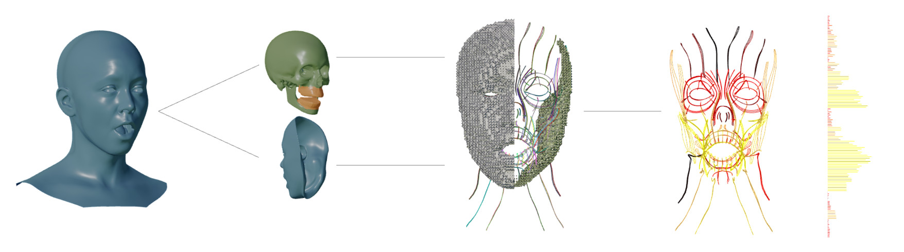 Simulation-aided face strain extraction for ML animation systems ...